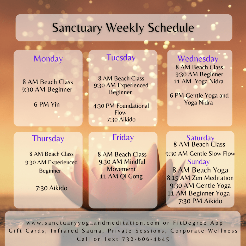 Schedule - Sanctuary Yoga and Meditation